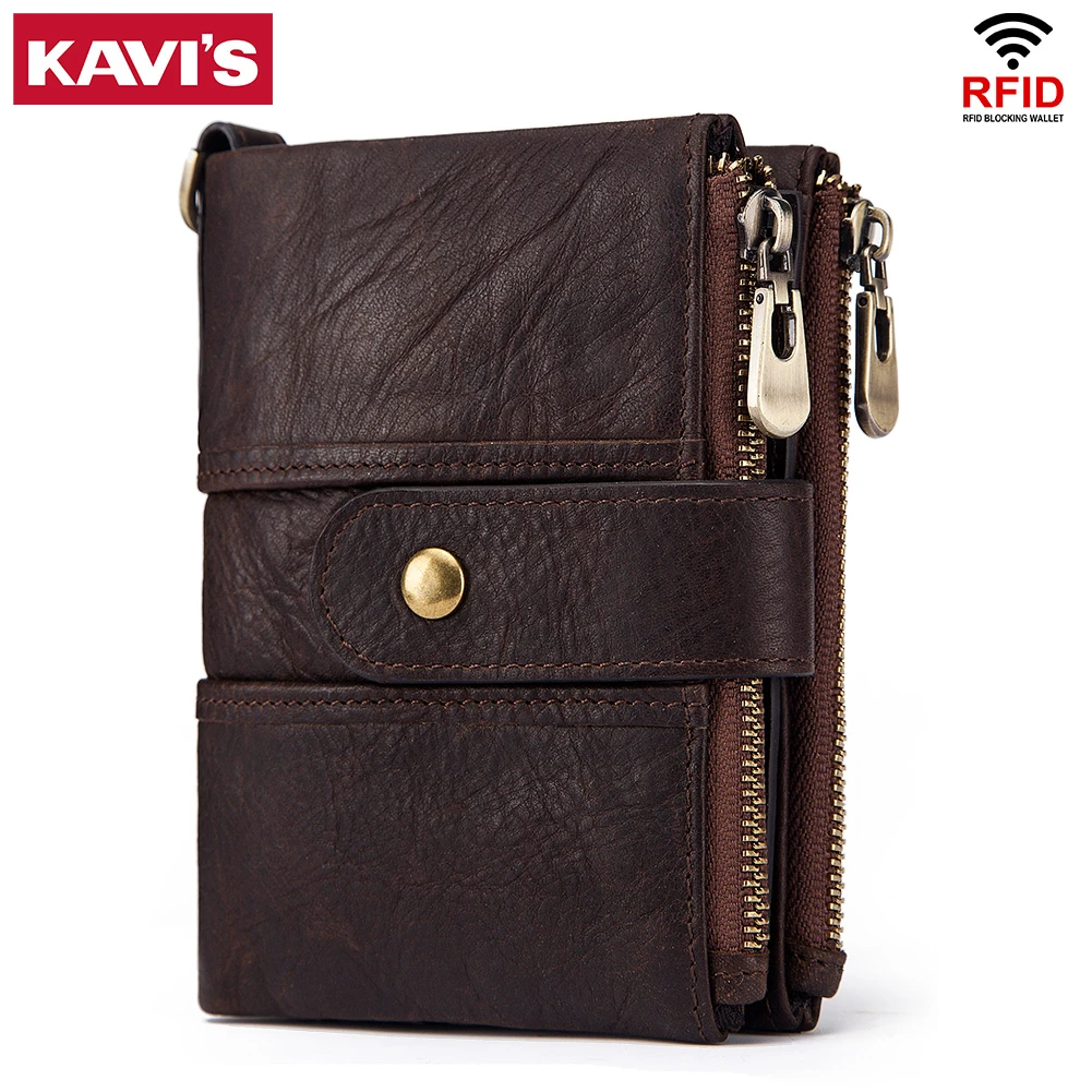 Kavis Genuine Leather Wallet | Genuine Leather Wallet Men | Men Purse ...