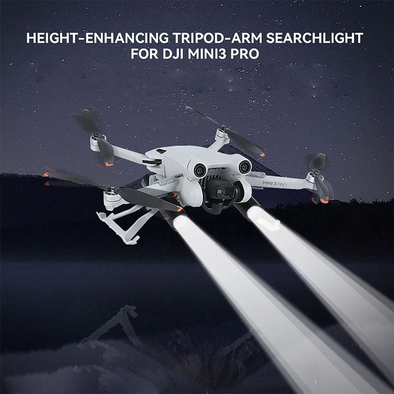 DJI 미니 3 프로용 드론 야간 조명, LED 플래시 랜딩 기어 램프, 밝기 조절 가능 서치라이트, 미니 3 액세서리