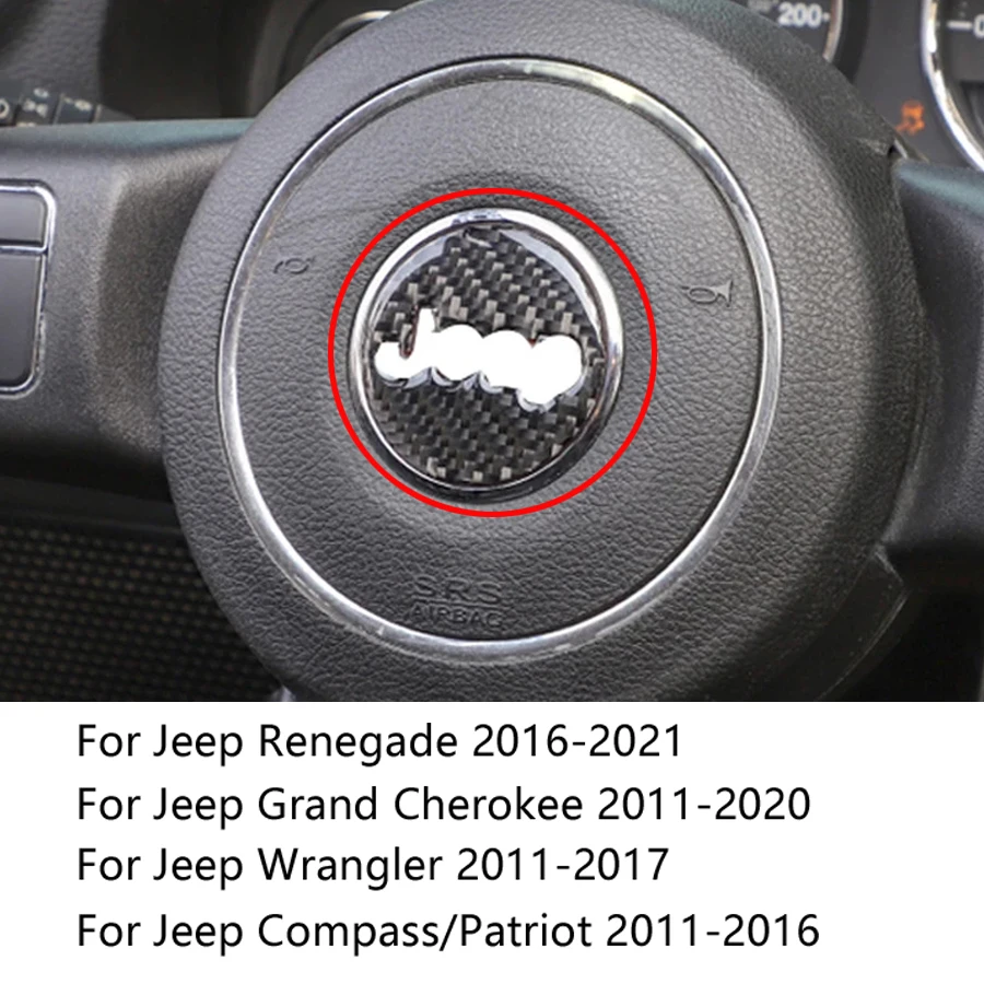 Pegatina-decorativa-de-fibra-de-carbono-para-el-centro-del-volante-del ...