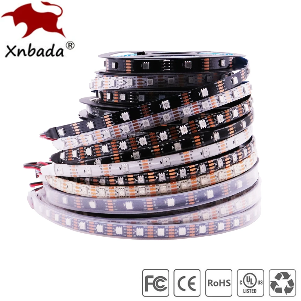 Ws2813(ws2812b Update) Rgb Led Strip 30/60/144 Pixels/leds/m Dual ...