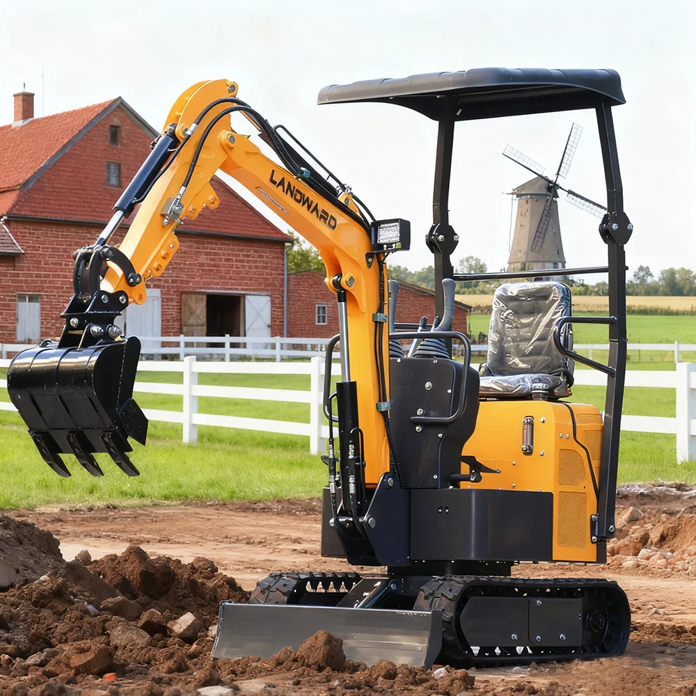 Wholesale XT10K Mini Excavator New Farm Crawler Small Excavator 1 Ton ...