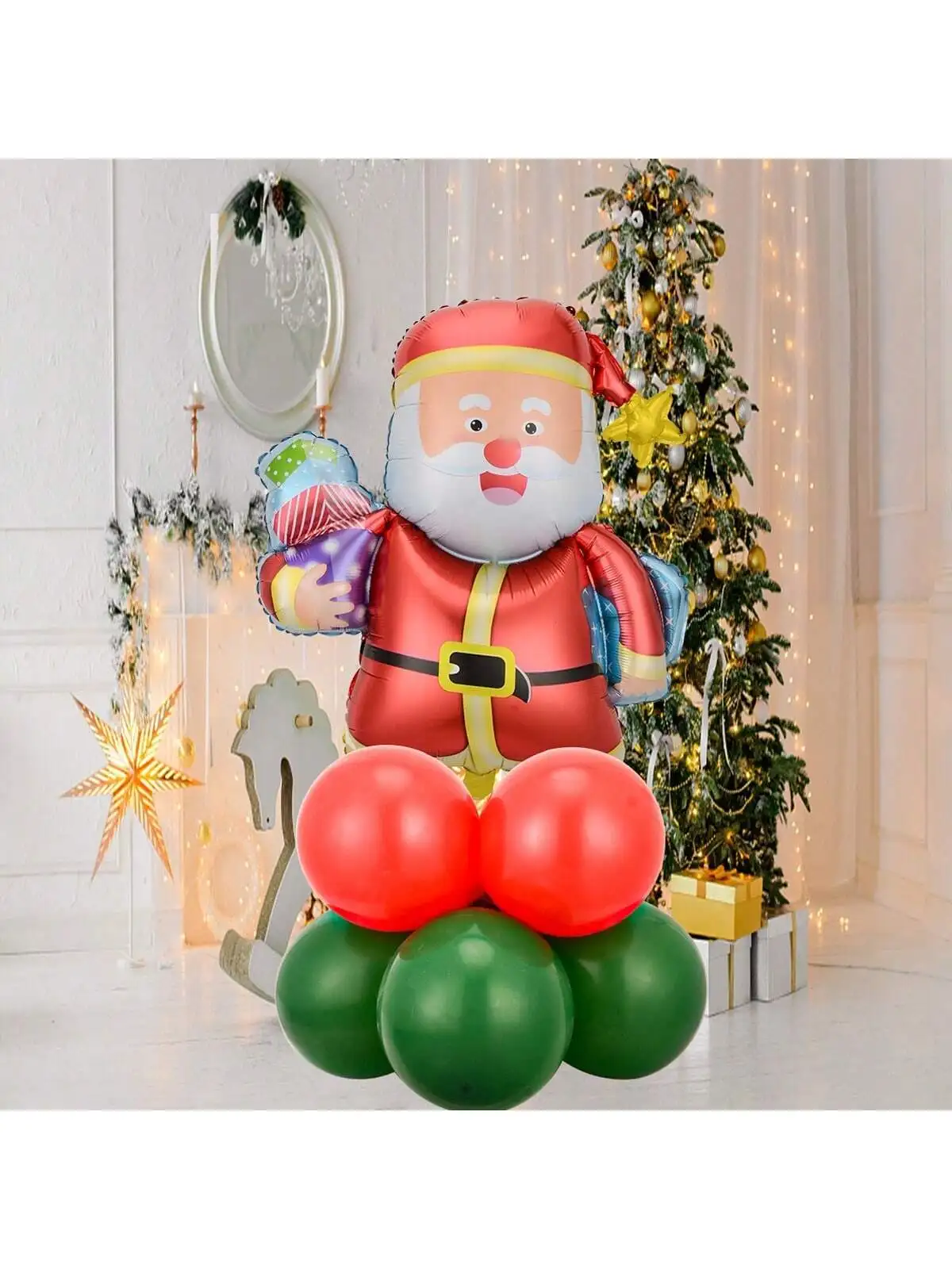 1Set-Christmas-Balloon-Gold-Red-Fawn-Santa-Claus-Balloons-DIY-Christmas ...