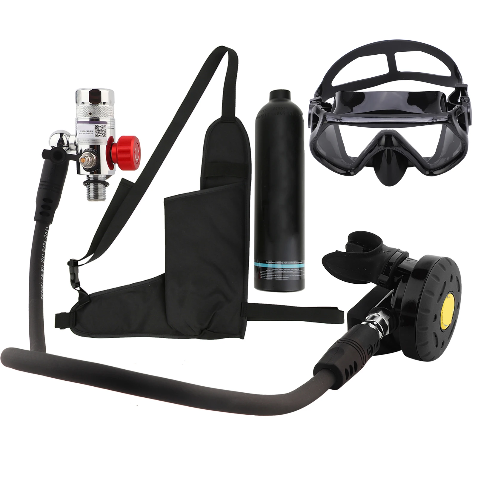 1L Diving Scuba Air Tank Aviation Aluminum Empty Oxygen Cylinder ...