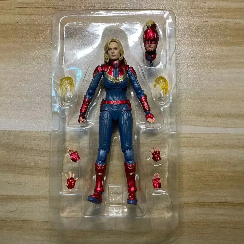Figura de acción de Marvel Superhéroes Serie Capitán Marvel SHF Estatua ...