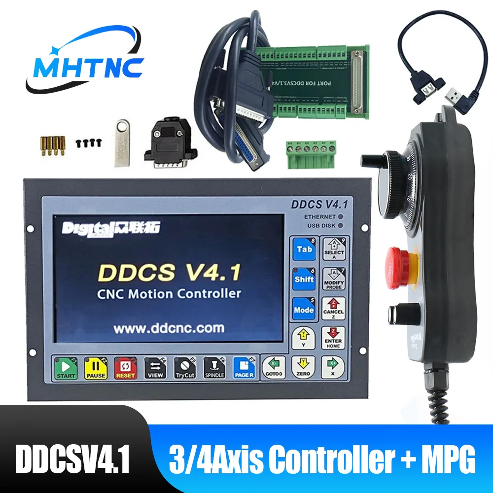 DDCSV4-1-3-4-Axis-CNC-Offline-Standalone-Motion-Controller-Offline-Controller-Support-USB-CNC ...