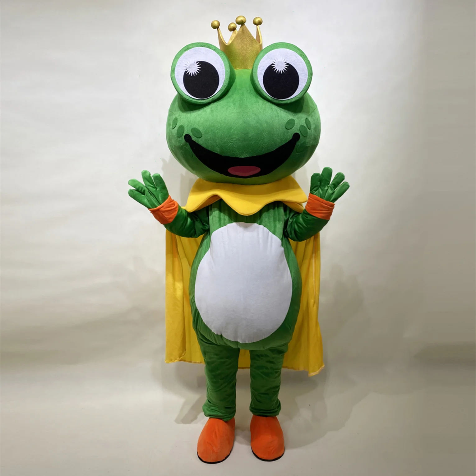 Cartoon Frog Mascot Costume Walking Christmas Performance Adult Anime ...