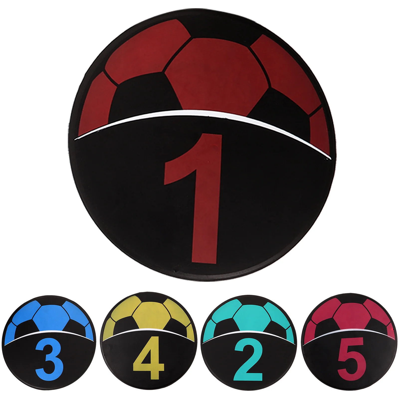5Pcs-Football-Exercising-Number-Discs-Soccer-Training-Markers-Football ...