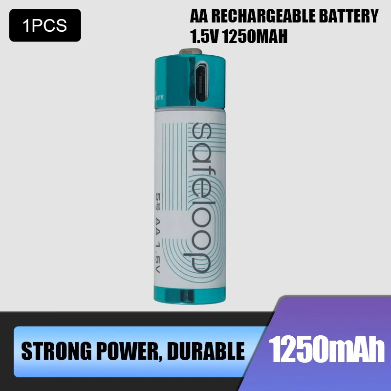 Technology-USB-Rechargeable-Battery-1-5V-AA-1250mAh-li-polymer-li-ion ...
