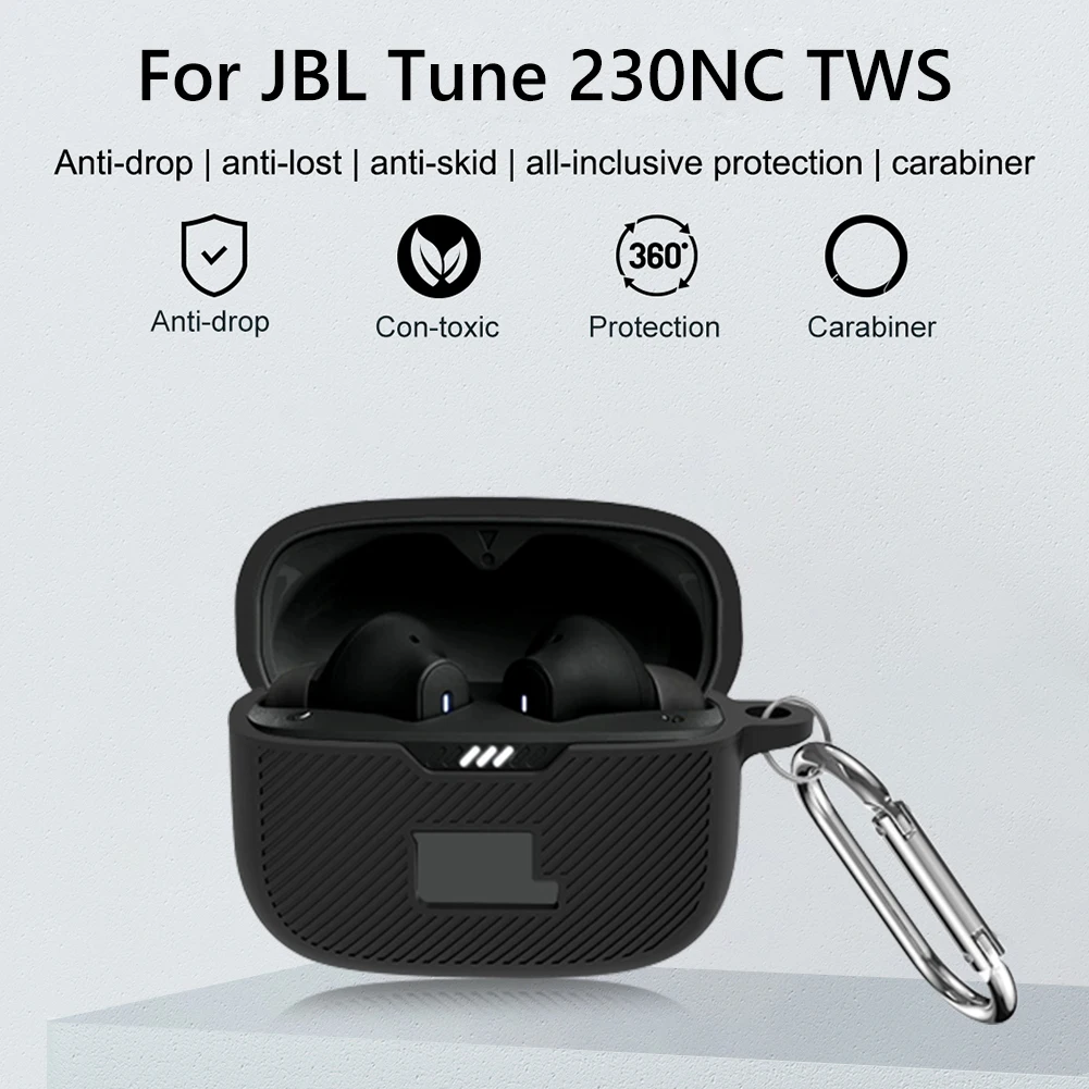 Silicone Protective Cover for JBL Tune 230NC TWS Wireless Headphones ...