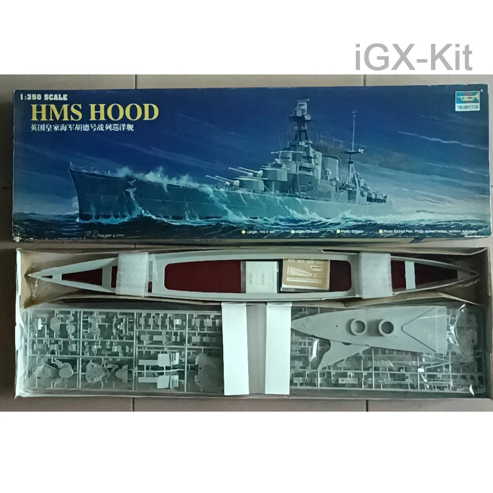 Trumpeter 05302 1:350 Scale HMS Hood Battle Cruiser Military Ship ...