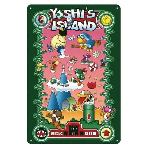 Yoshi's Island Retro Video Game Metal Poster Tin Sign 20*30cm ...