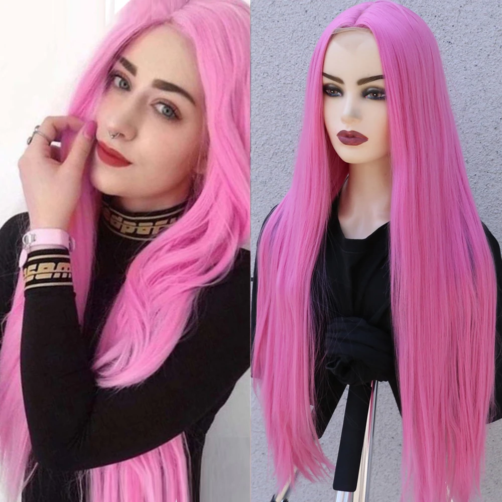 Sivir-Synthetic-Wig-For-Women-Cosplay-Small-Area-Lace-Long-Straight ...