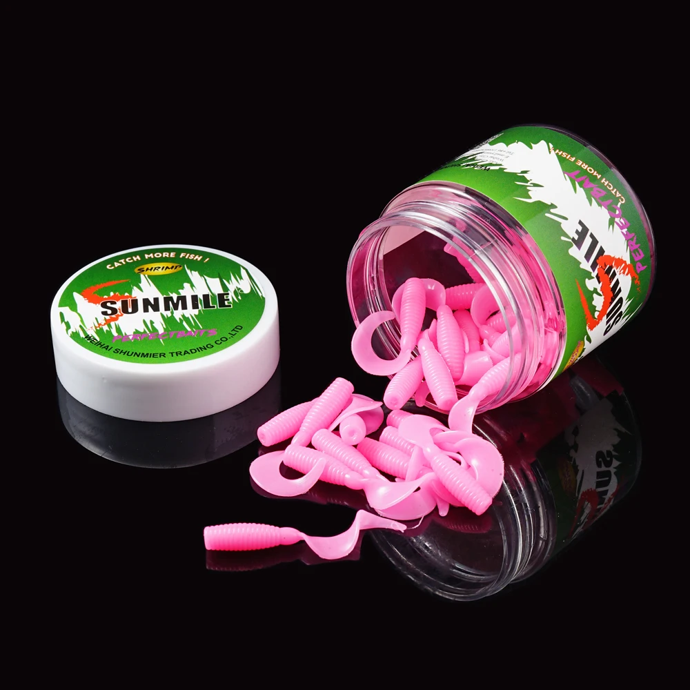 SUNMILE-Fishing-Soft-Bait-Worm-Artificial-Baits-30mm-0-4g-30pcs-Lot ...