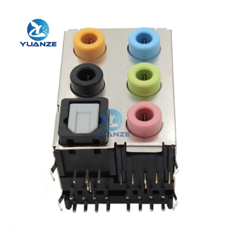 For-FOXCONN-6-ports-hole-audio-interface-Motherboard-socket-connector ...