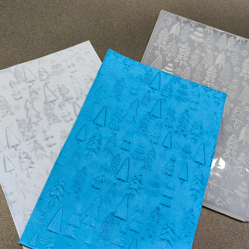 Christmas-Forest-3d-Embossing-Folder-Scrapbooking-Tools-Dies-Materials ...