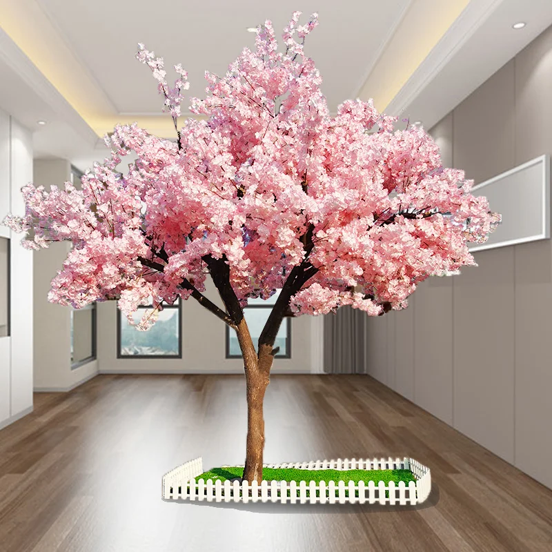 Artificial-Cherry-Blossom-Tree-for-Wedding-Celebration-Fake-Plant-Green ...