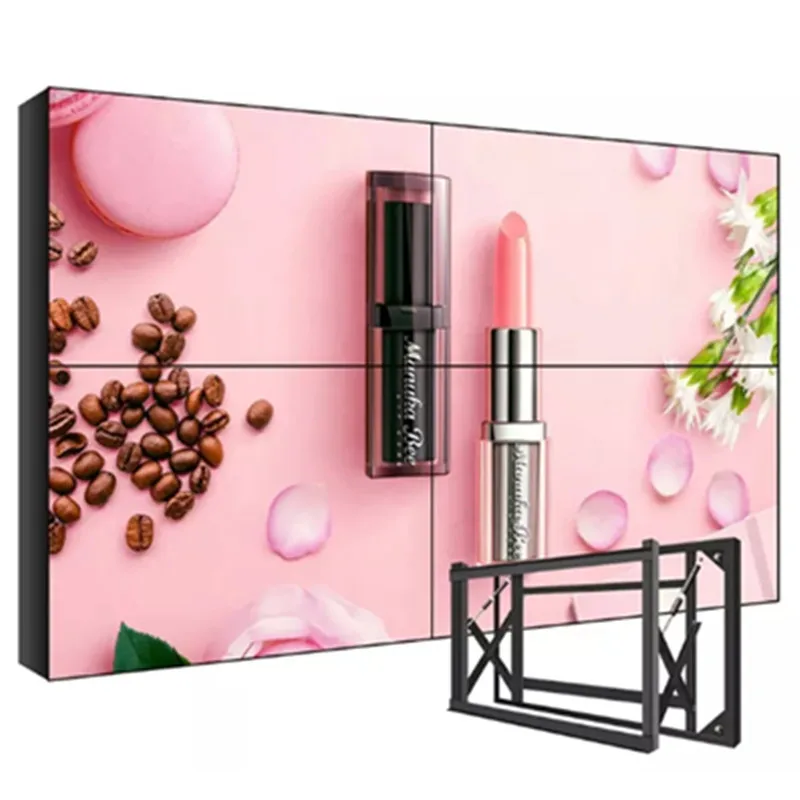 Ultra-Narrow-Bezel-Advertising-Screen-4K-2x2-Lcd-Video-Wall-Display ...