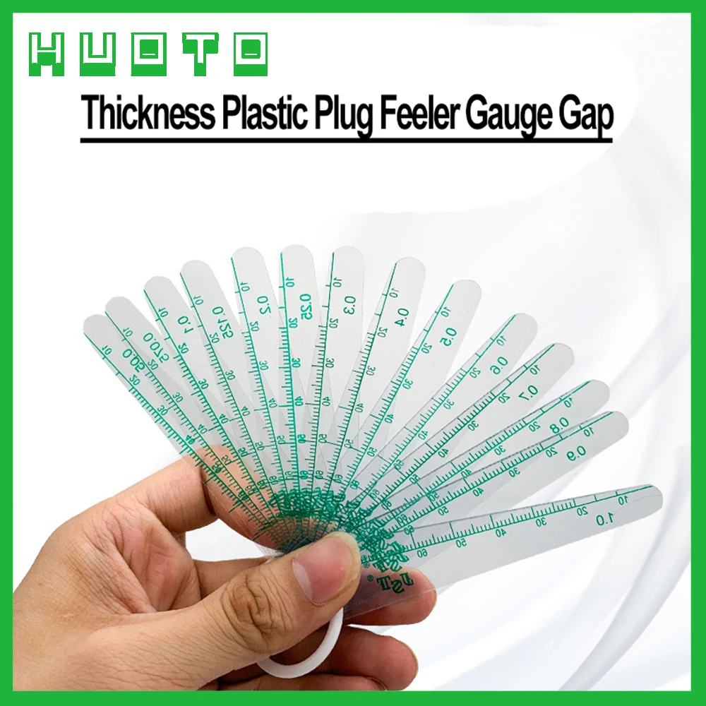 0-01mm-2mmThickness-Plastic-Feeler-Gauge-Gap-Filler-Measuring-Tool-With ...