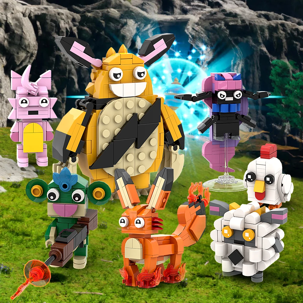MOC-Palworld-bloques-de-construcci-n-figura-de-juego-Grizzbolt-Lamball ...