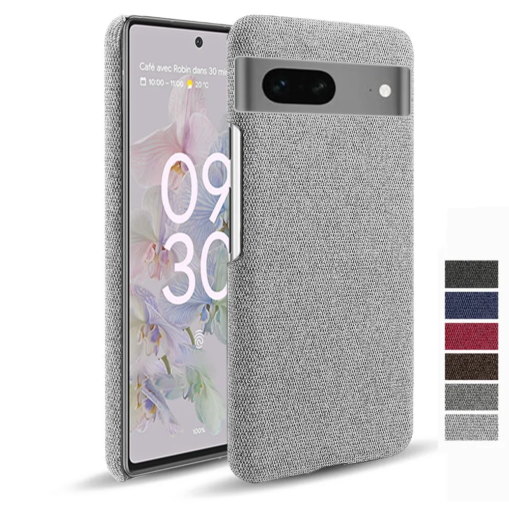 Cloth Texture Fit Cover For Google Pixel 7a 7 Pro 6 6pro 4A 5G 5A Luxury Febric Antiskid Case ...