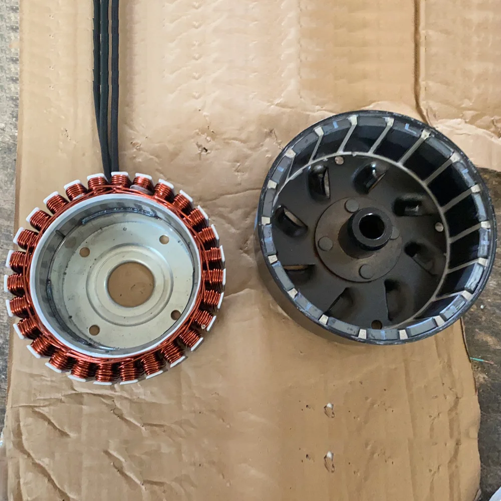 Range-extender-generator-stator-rotor-pure-copper-27-pole-coil-electric ...