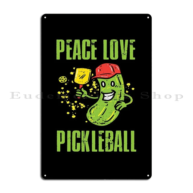 pickleball sign metal