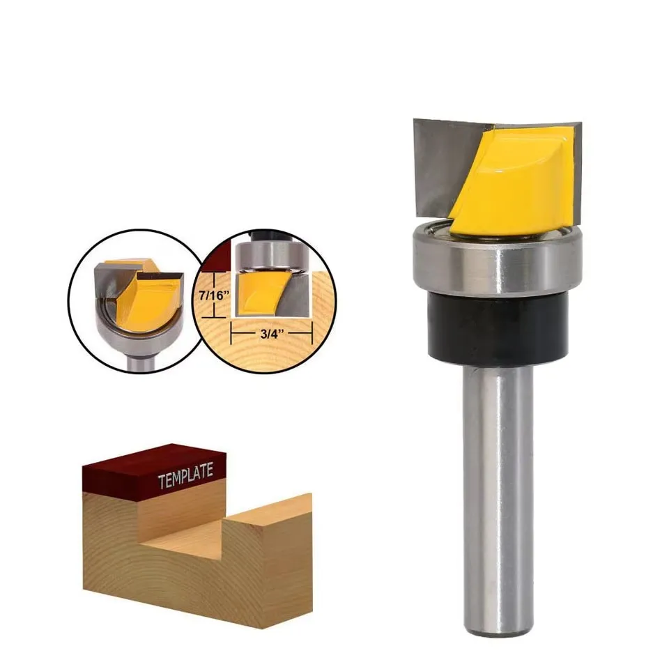 Hinge Mortise/Template Router Bit Woodworking Cutter Tenon Cutter for ...