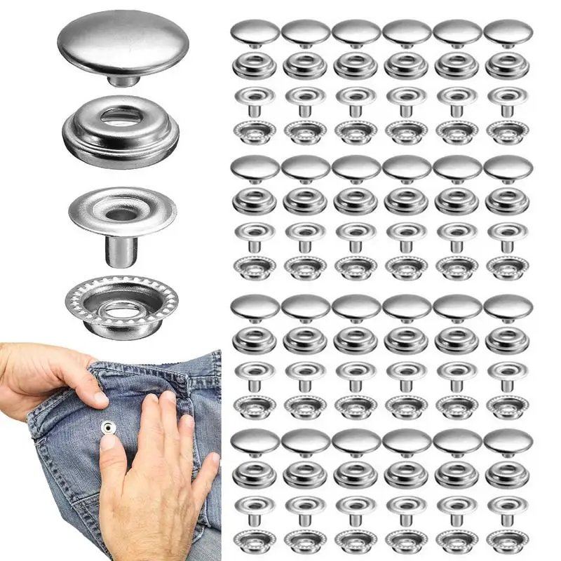 Stainless-Steel-Snap-Fastener-Replacement-Stainless-Steel-Snaps-100pcs ...