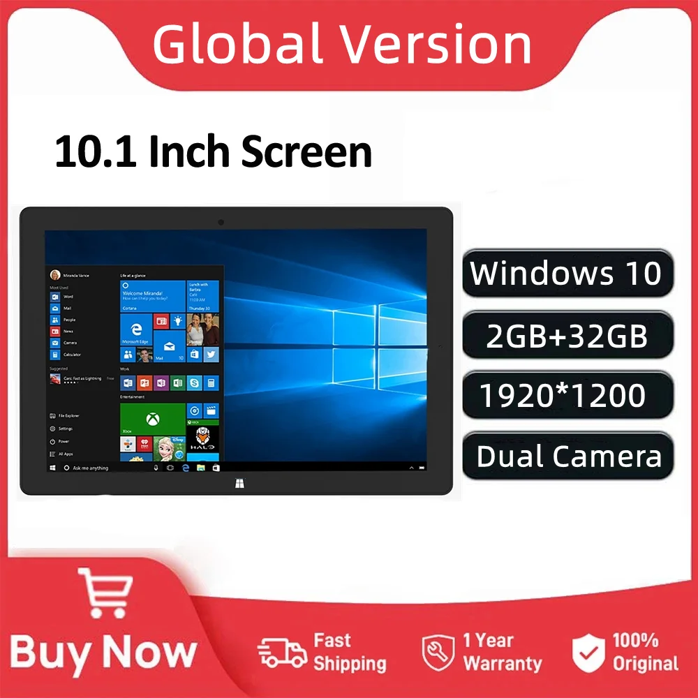 Tableta de 10,1 pulgadas con Windows 10 para estudiantes, Tablet con ...