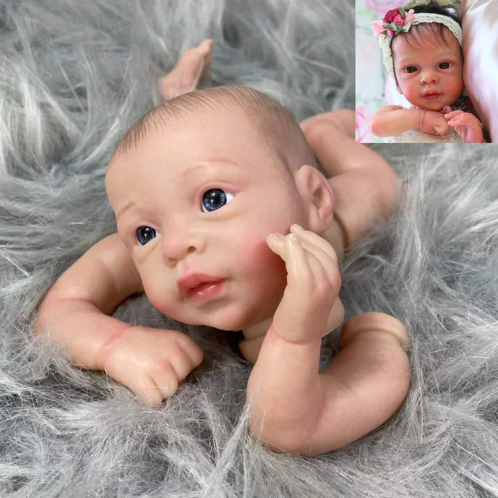 15 Inch Mini Painted Reborn Baby Kit Leighton Rose Premature Newborn ...