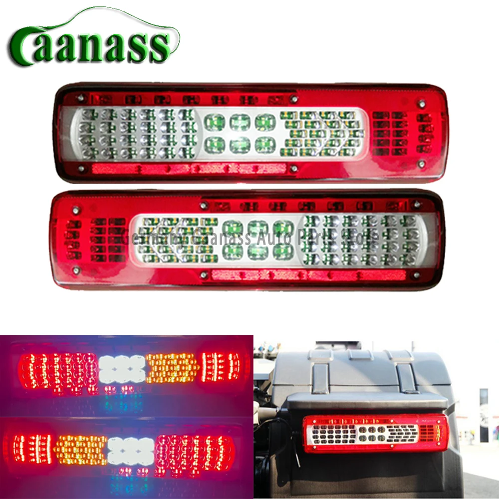 2Pcs 24V For Volvo Heavy Truck Rear Lamps Led Tail Lights Brake Stop ...