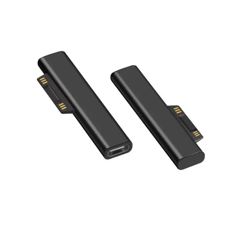 마이크로소프트 서피스 프로용 Usb C Pd 고속 충전 플러그 컨버터 서피스 북용 Usb C 타입 암 어댑터 커넥터 3 4