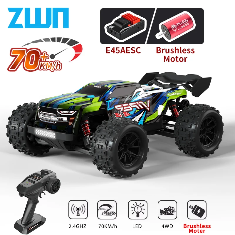 ZWN 1:16 70KM/H or 50KM/H RC Car 4WD Full-Scale Remote Control Cars ...