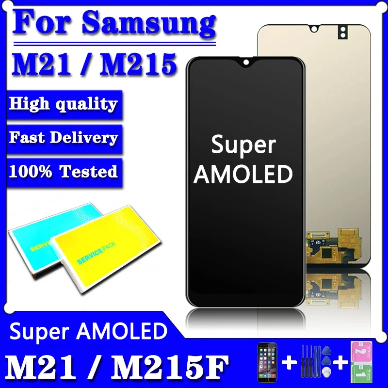 SUPolLAMOLED-Ensemble-cran-tactile-LCD-6-4-pouces-pour-Samsung-M21-Mgem ...