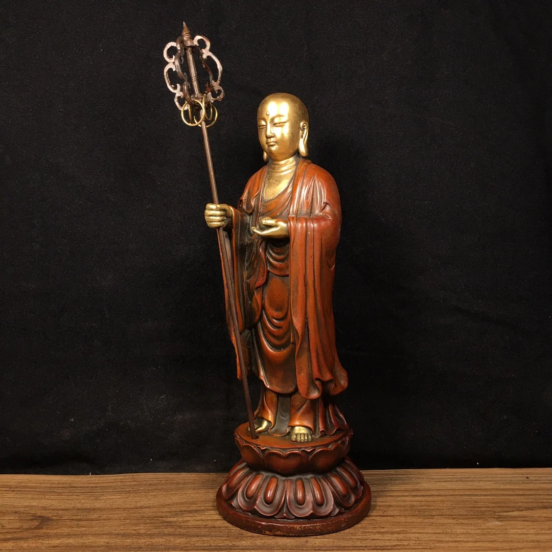 10-Tibetan-Temple-Collection-Old-Bronze-Gilded-True-Gold-Silver ...