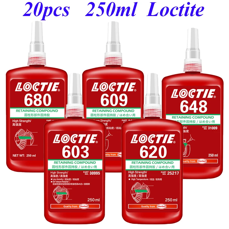 20pcs-250ml-Loctite-601-603-609-620-638-641-648-680-Cylinder-Holding ...