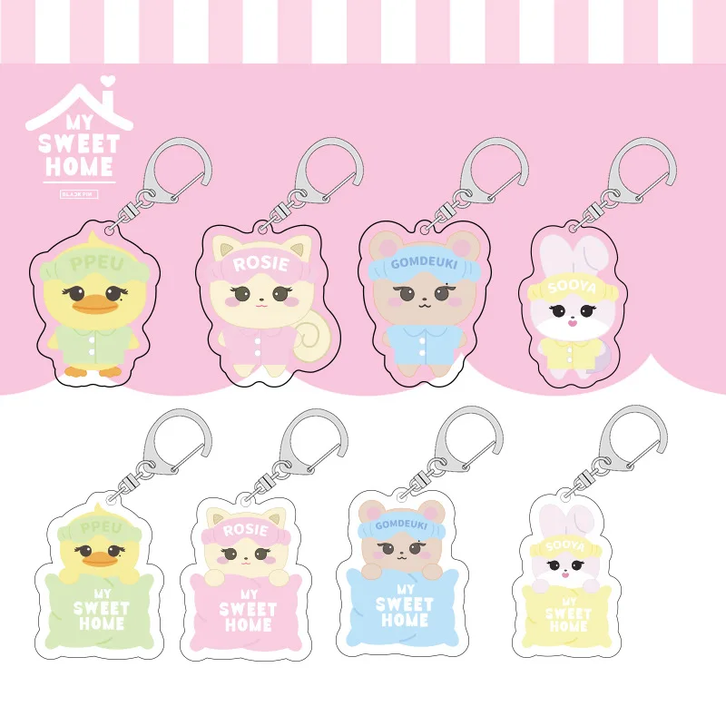KPOP-Girl-Group-New-Album-PVC-Keychain-Cute-Cartoon-Keychains-Key-Rings ...
