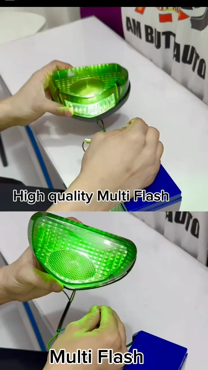 Multi Color Flash Back Light/High Flash Back Light Black/for 70cc bike ...