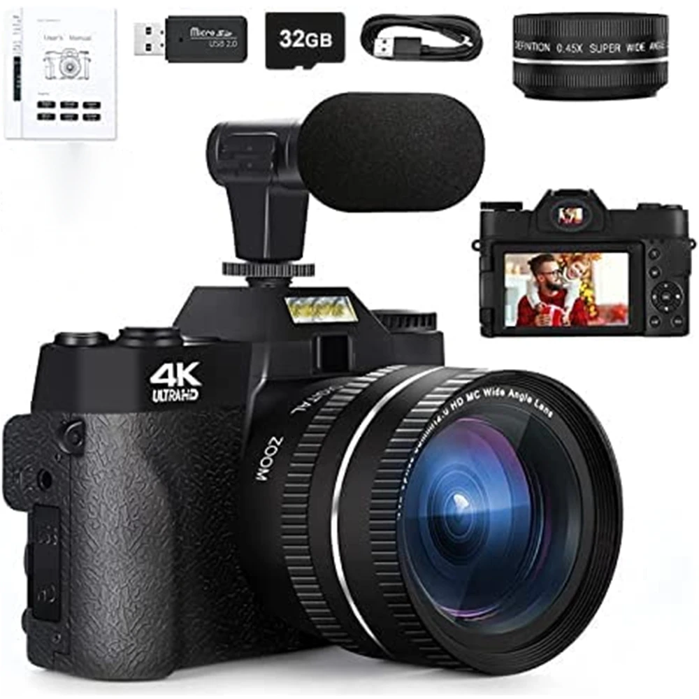 Câmera Digital Vlogging Filmadora para Youtube, Wi Fi, Webcam, Vídeo ...