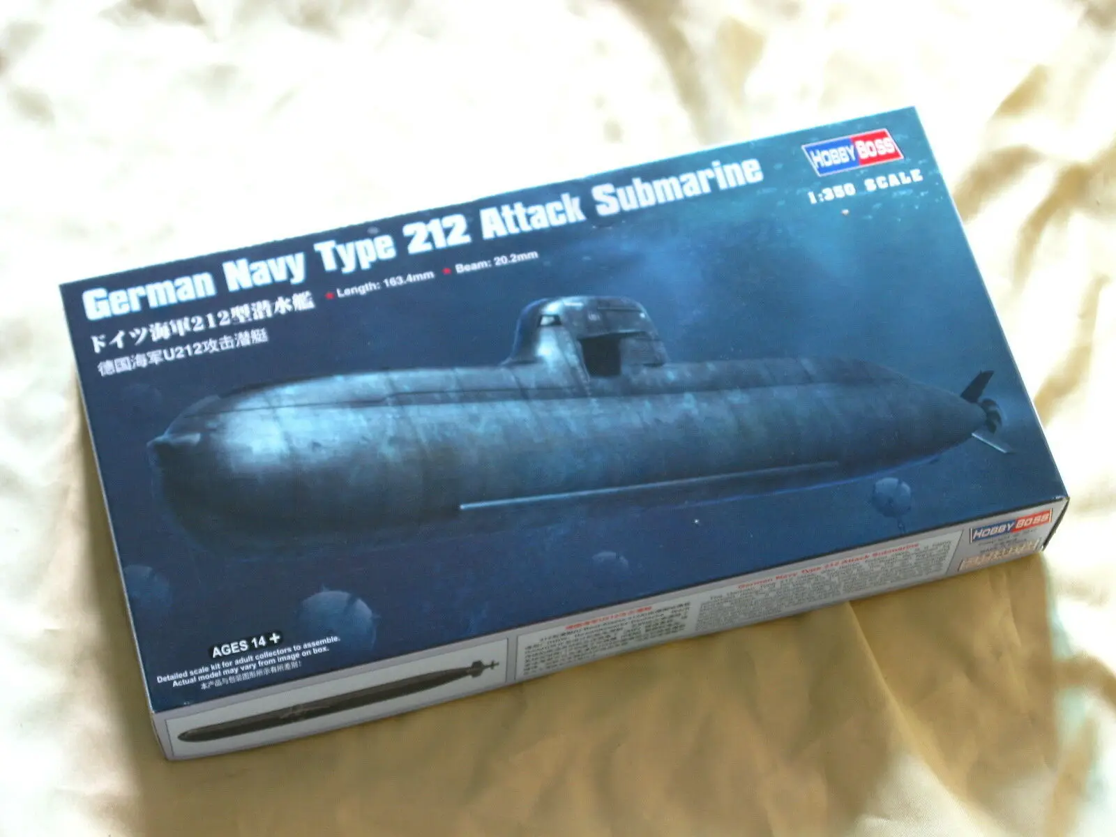 Hobby Boss-submarino de ataque U212, modelo estático de plástico ...