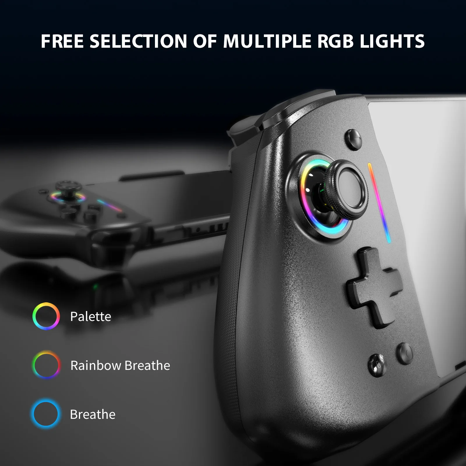 Switch Controller Integrated In-line Wired Handle With Rgb Light Handle ...