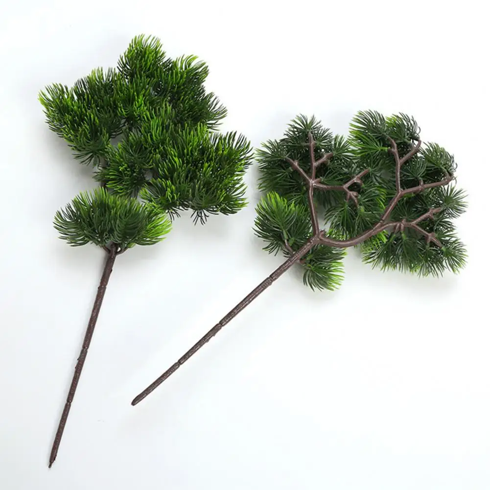 36cm-Artificial-Pine-Branch-Simulation-Green-Leaves-Plant-Welcoming ...