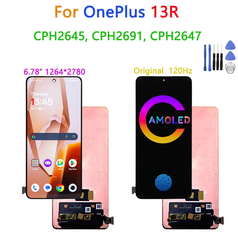 Original AMOLED For OnePlus 13R 13 R CPH2645, CPH2691, CPH2647 LCD ...