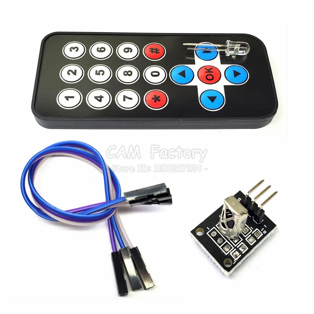 Módulo de controle remoto sem fio infravermelho kits receptor hx1838 ...
