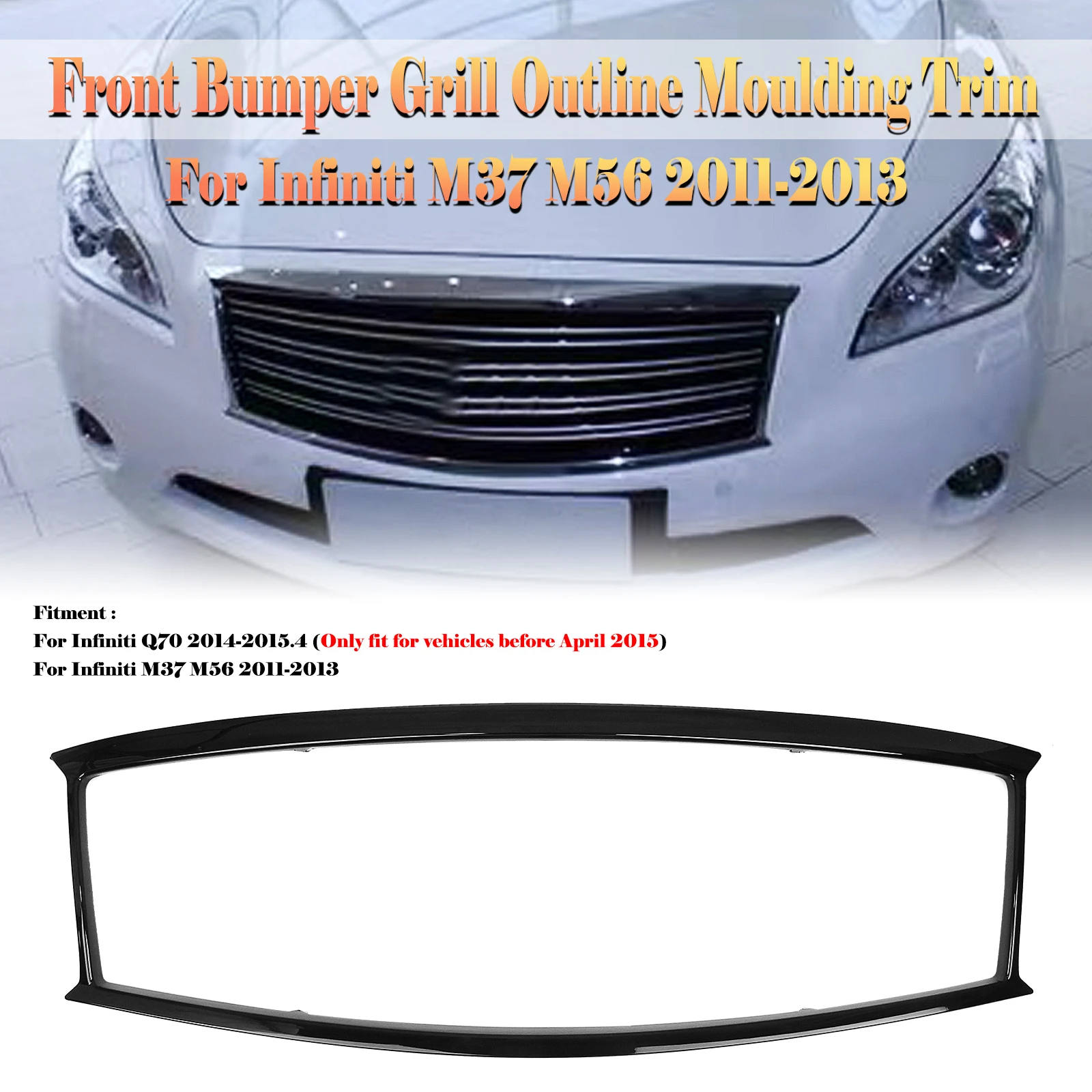 For-Infiniti-Q70-2014-2015-4-M37-M56-2011-2013-Front-Grille-Grill-Frame ...
