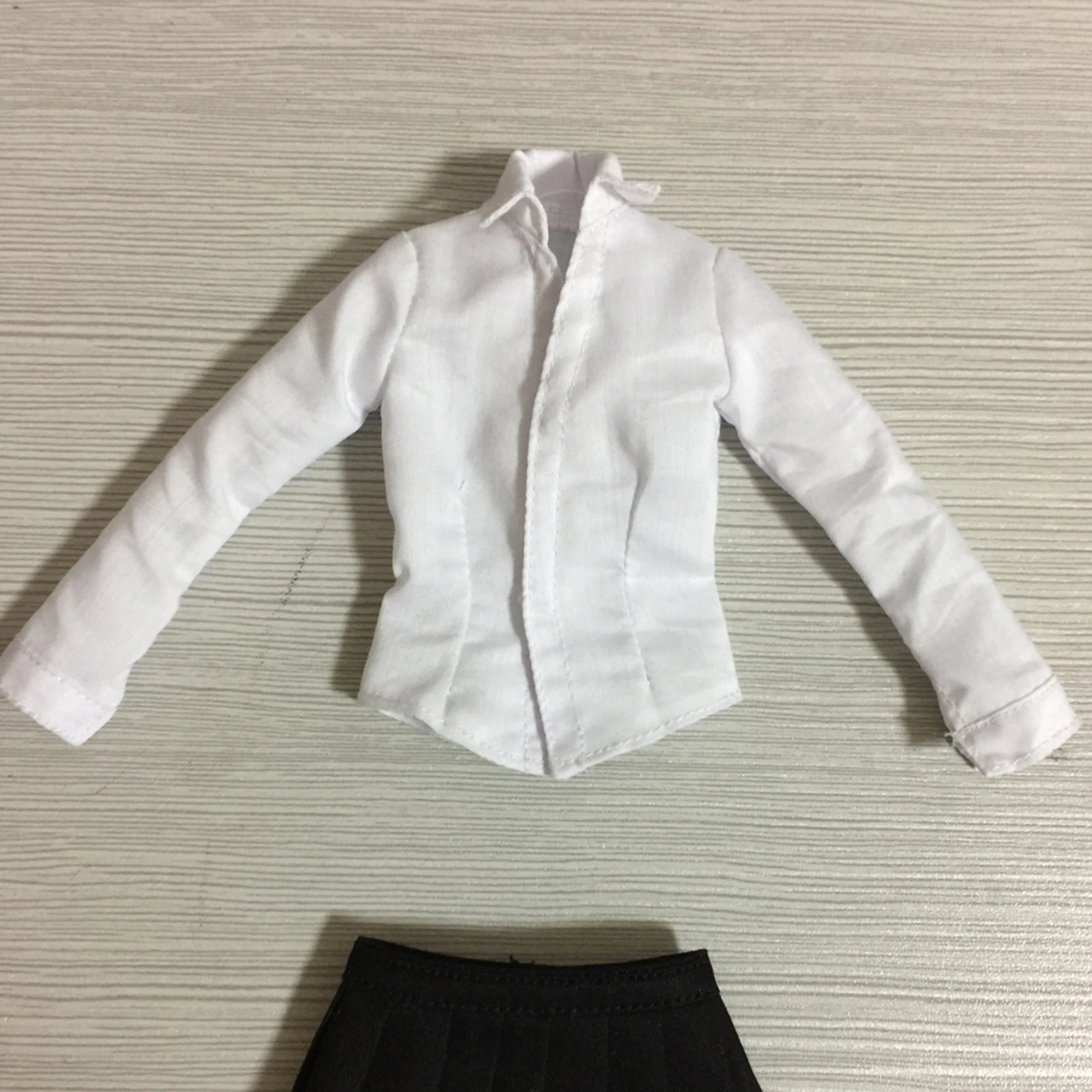 1-6-Scale-White-Long-Sleeve-Shirt-12-inch-Female-Action-Figure-Outfit ...