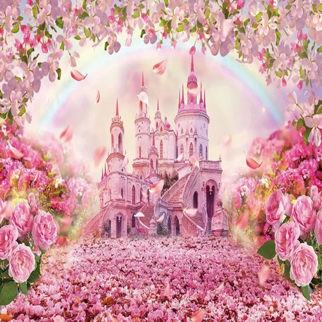 Princess Castle Background Pink