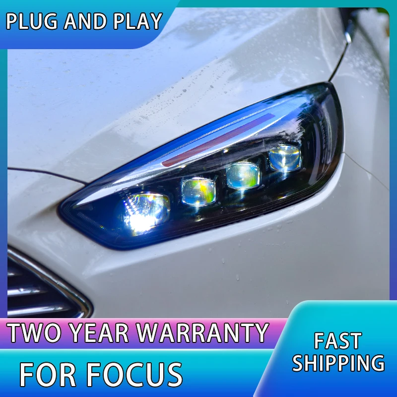 Car Styling for Ford Focus 2015-2017 Headlights LED Headlight DRL ...