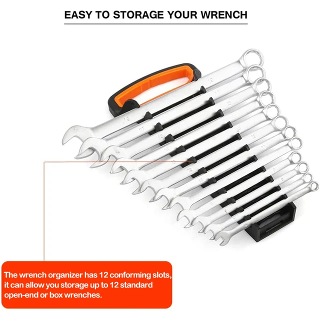 Wrench Organizer Tray Tool Storage Rack Sorter Holder Plastic Socket ...
