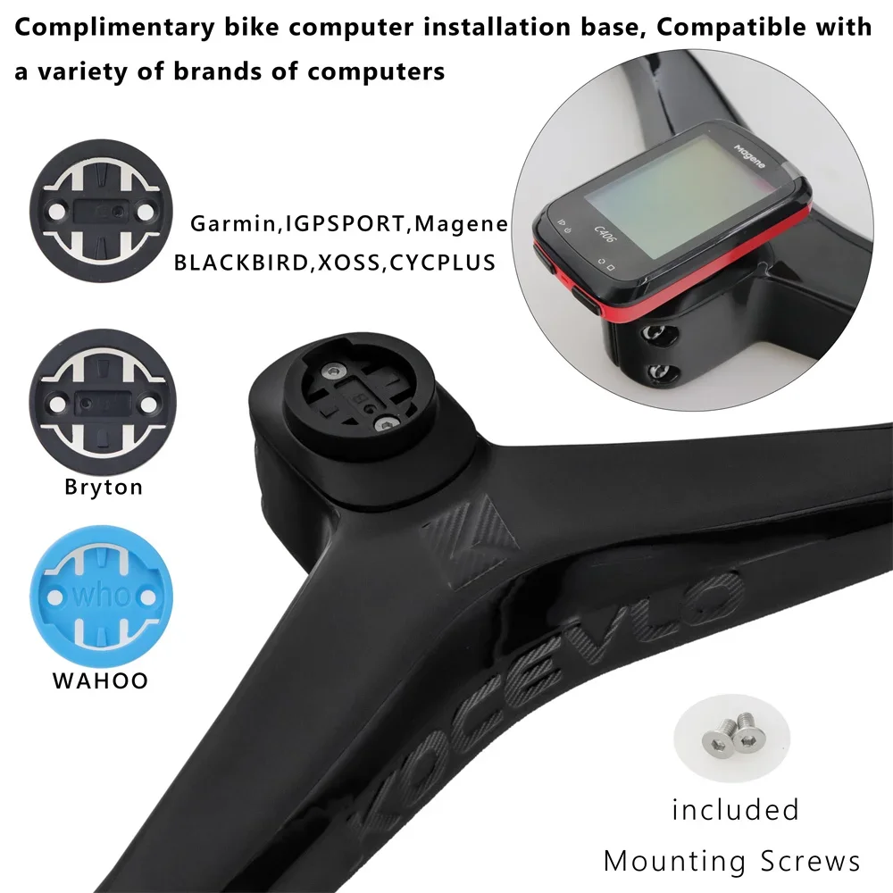 KOCEVLO MTB CARBON Internal Cable Integrated Handlebar For MTB XC ...